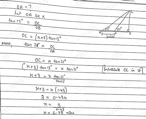 Solved A Ship Sailing Parallel To Shore Sights A Lighthouse At An Angle Of 15° From Its