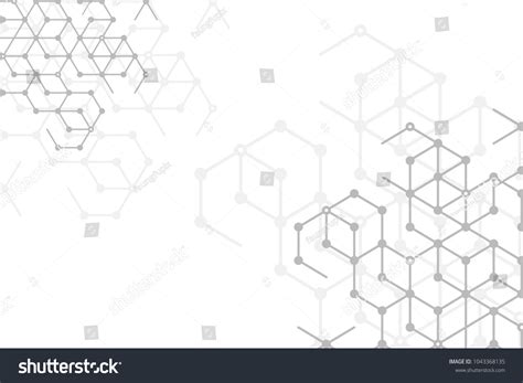 Abstract Connection Structure Vector Science Background Stock Vector Royalty Free 1043368135