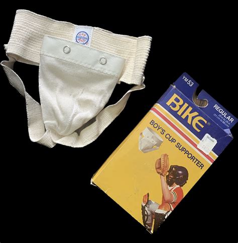 Bike Jockstrap Vintage 1960s Underwear Cup Supporter White Size Xs 20