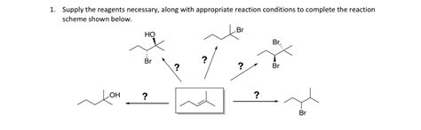 Solved Supply the reagents necessary, along with appropriate | Chegg.com