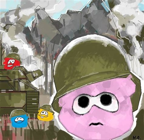 1000 Yard Stare Puffle By N O 1000 Yard Stare Anime Thousand Yard
