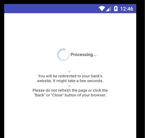 Android Atom Payment Gateway Not Redirect Bank Website Page Stack Overflow