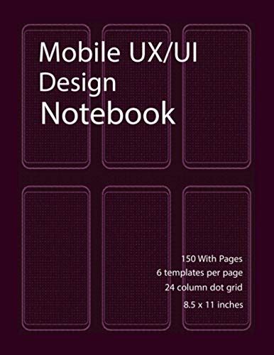Mobile UX UI Design Notebook Mobile Wireframe Sketchpad User Interface Experience Application