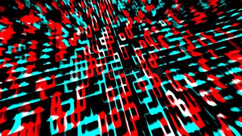 Digital Matrix Data Center Digital Code Futuristic Information Technology Stock Footage Video