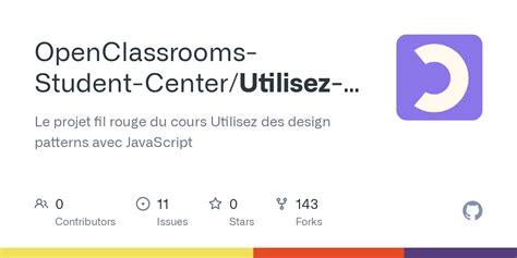 Github Openclassrooms Student Centerutilisez Des Design Patterns En
