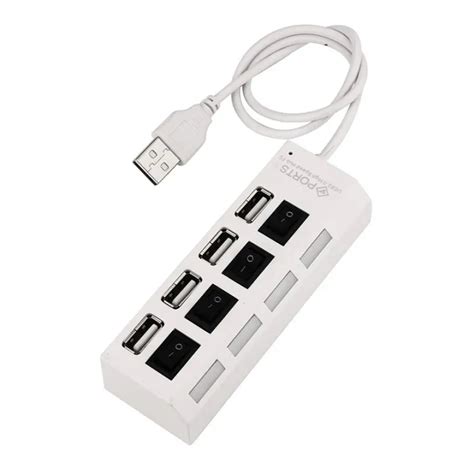 Multi USB HUB 4 Port USB Adapter Powered Splitter Converter Expander For PC Computer Notebook