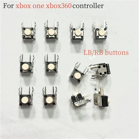 100pcs Original New White For Xbox360 For Xbox One Lb Rb Button Switch