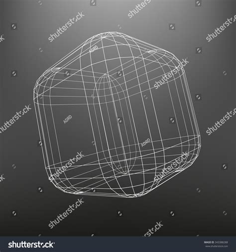 Cube Lines Dots Cube Lines Connected Stock Vector Royalty Free Shutterstock