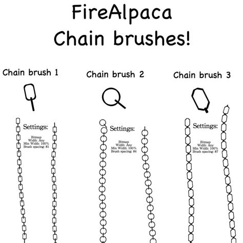 Firealpaca Chain Brushes Free By Mo Fox On Deviantart