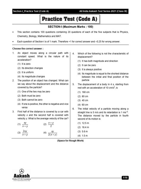 9th Aiats 2021 1st Pdf Acceleration Cell Biology