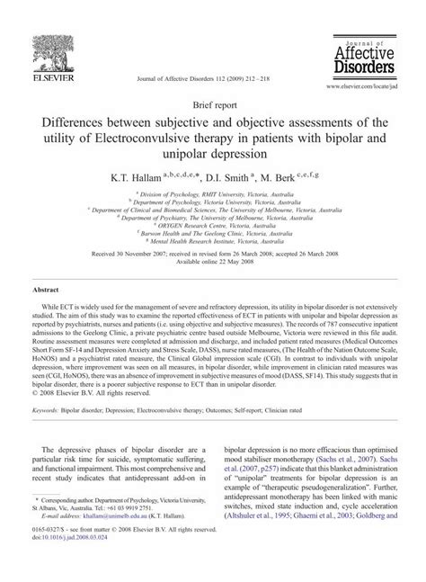 Pdf Differences Between Subjective And Objective Assessments Of The