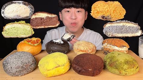 Sub 아베베 베이커리 크림빵 크림 도넛 먹방 Asmr│드디어 서울에도 상륙한 아베베 베이커리 가성비 갑 크림이 듬뿍 들어간 크림빵과 도넛들🍩 오늘도 크림 듬뿍