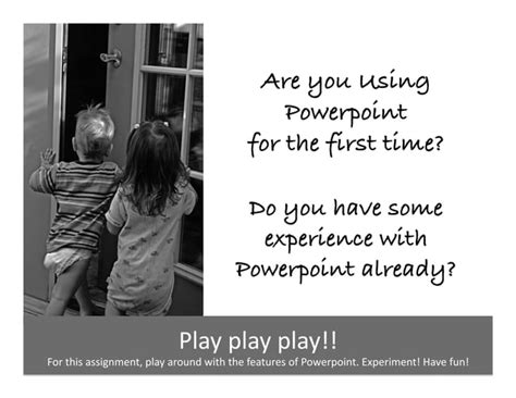 Powerpoint Intro Assignment Ppt