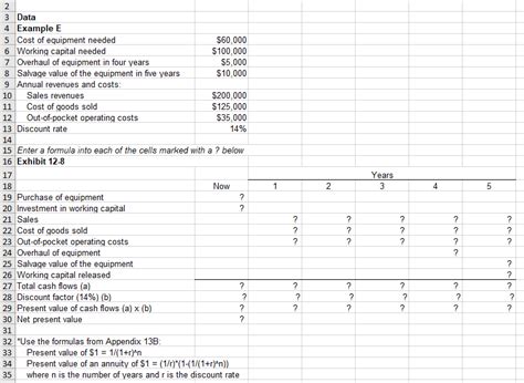 solved note the present value factors could be computed