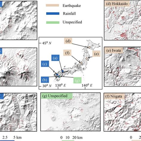 The Seven Landslide Inventories Used In This Work Are Spread Over Download Scientific Diagram