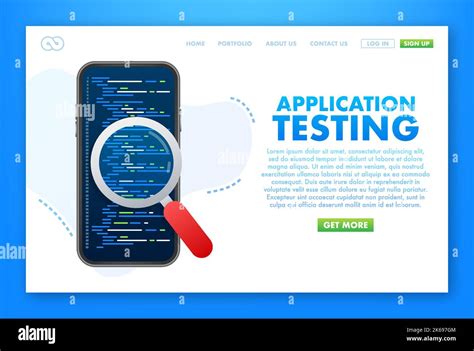 Application Testing Testing Software Development Vector Stock Illustration Stock Vector Image