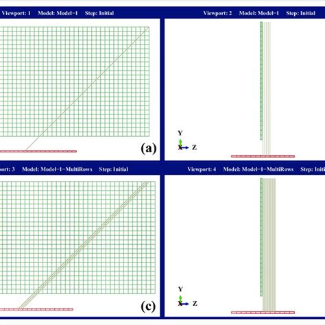 Schematic Diagram Of Numerical Geometry A Front View Of Model A B