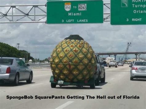 Spongebob Fleeing Hurricane Dorian Meme Guy