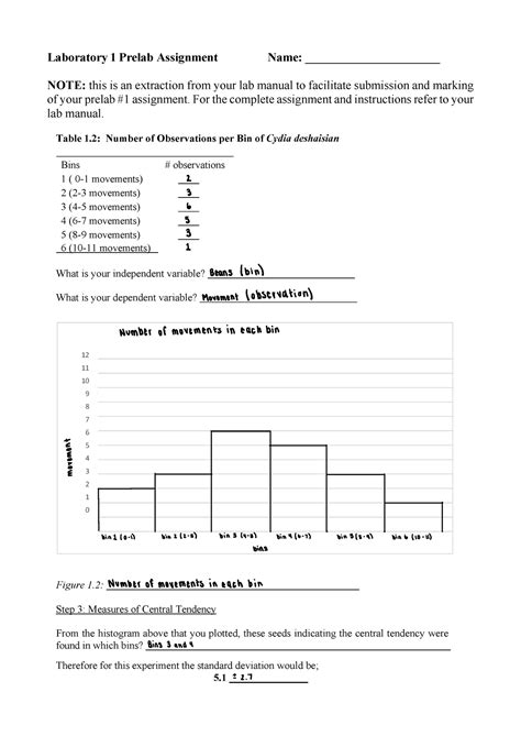 prelab lababoratory 1 pre lab 1 scientific method laboratory 1