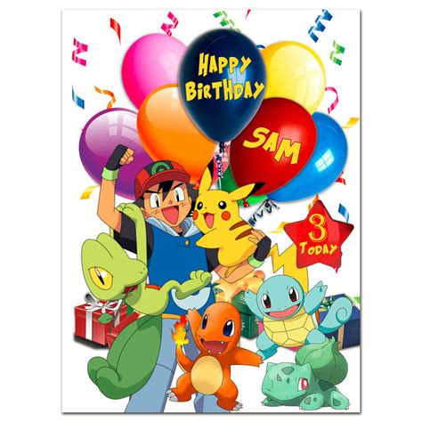Pokemon Happy Birthday Lettertype Happy Birthday Pokemon Heres The