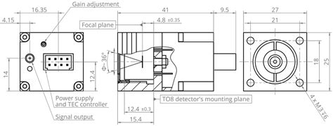 Hgcdte Small Size Lwir Detection Module Sm I 12 Vigo Photonics
