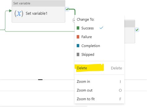 How To Disable The Mapping Between Two Activity In Azure Data Factory