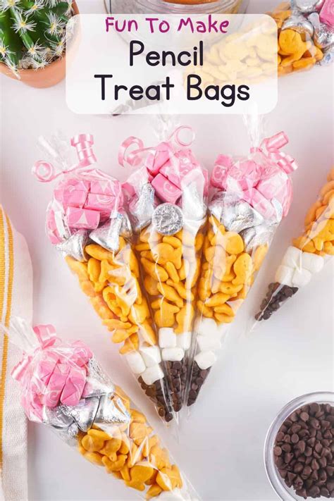 Easy Pencil Treat Bags Party Or School Favors Recipe School