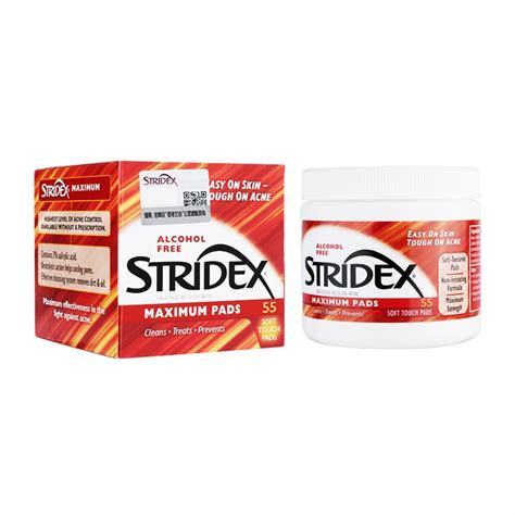 Stridexマキシマム55枚 ニキビケアパッド ビューティーアイランドセカンド