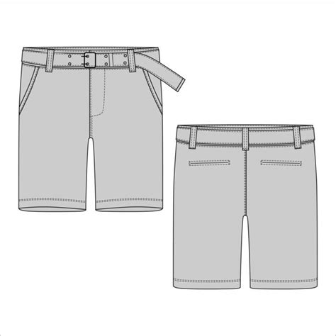 Short Pants Template Vector Art Icons And Graphics For Free Download