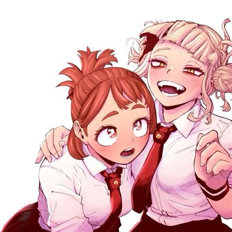 Toga And Uraraka Boku No Hero Academia Anime Tegninger Kunst