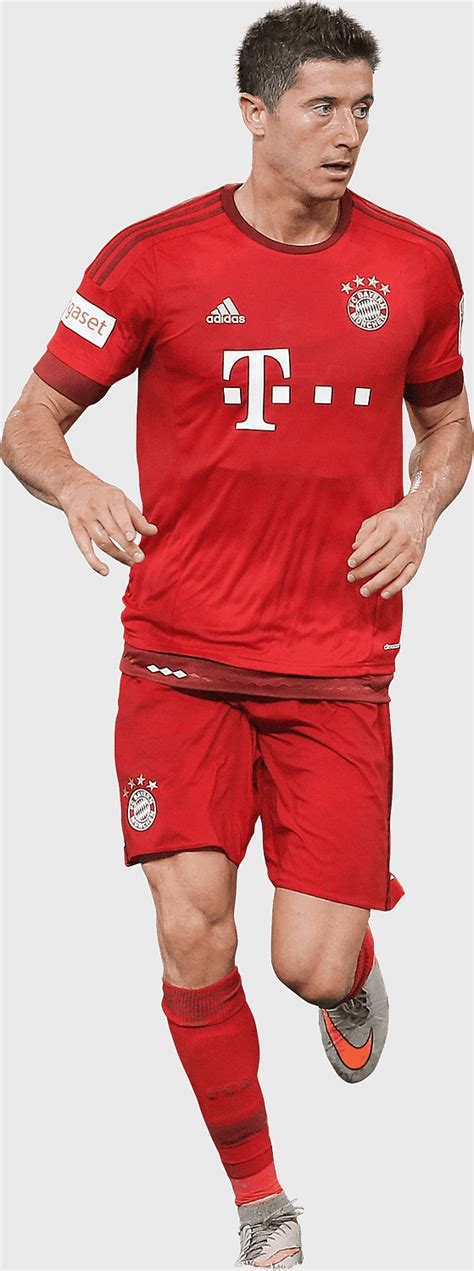 Robert Lewandowski Fc Bayern Munich Soccer Player Sports Uniform Football Action Athletic