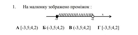 1 На малюнку зображено проміжок A [ 3 5 4 2 B 3 5 4 2 B 3 5 4 2] 4 2 X Г[ 3 5 4 2