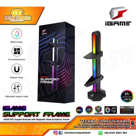 Vga Stand Igame Support Frame Argb Gpu Support Bracket Holder