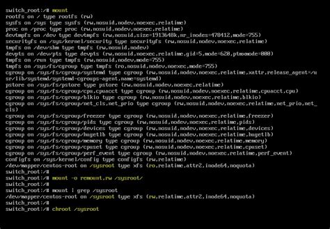 Recovering Root User Password In Centos Or Rhel 7