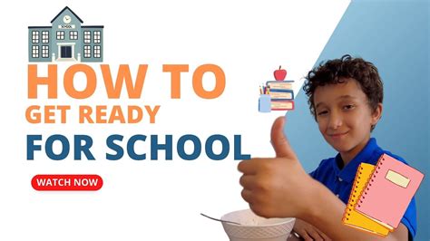 Getting Ready For School Ideas