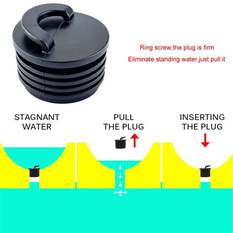 Kayak Scupper Plug 1pcs Black Replaced Rubber Kaya Grandado