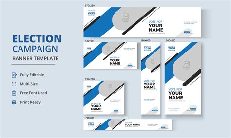 Election Campaign Banner Template Political Campaign Banner Template