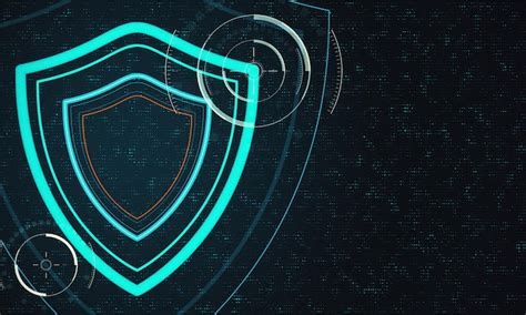 Premium Photo Glowing Digital System Security Interface