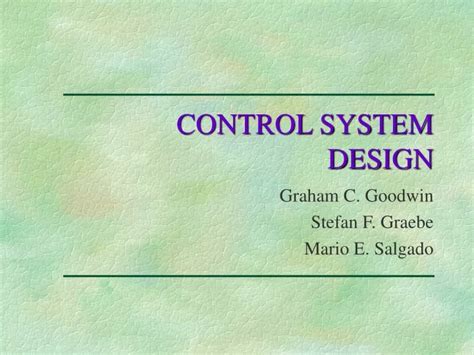 ppt control system design powerpoint presentation free download id