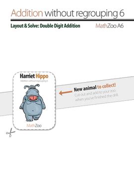 ADDITION WITHOUT REGROUPING Layout Solve Double Digit Addition