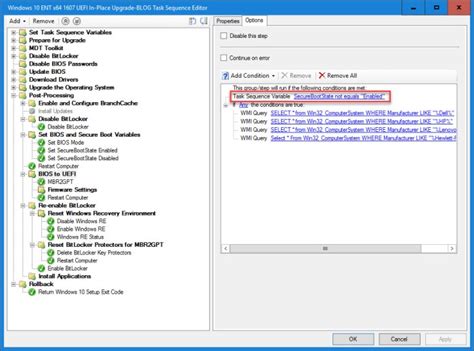Windows 10 Bios To Uefi In Place Upgrade Task Sequence Using Mbr2gpt Mikes Tech Blog