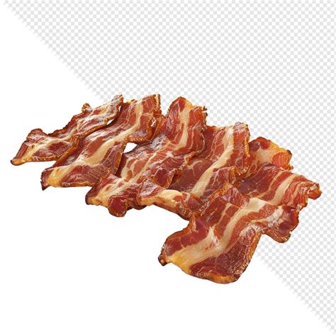 Crispy Bacon Strips Premium Ai Generated Psd