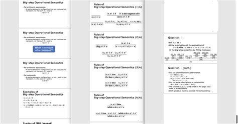 Solved Big Step Operational Semanticssolve Question 1 ﻿on