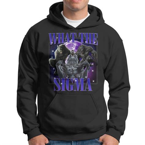 Wolf What The Sigma Alpha Wolf Meme Hoodie Mazezy