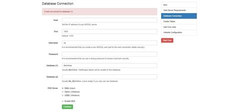 [help] web can t connect on db ragezone mmo development forums