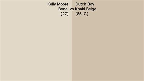 Kelly Moore Bone Vs Dutch Babe Khaki Beige C Side By Side Comparison
