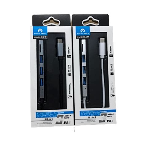 Jual Mikuso Hub 019 2 In 1 Type C To Usb Hub 2 0 3 Port Card Reader Tf Shopee Indonesia