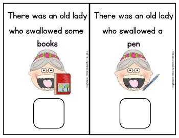 There Was An Old Lady Who Swallowed Some Books Adaptive Book Match