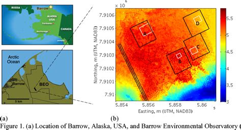 figure 1 from mapping snow depth within a tundra ecosystem using