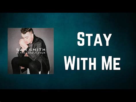 Sam Smith Stay With Me Album Cover